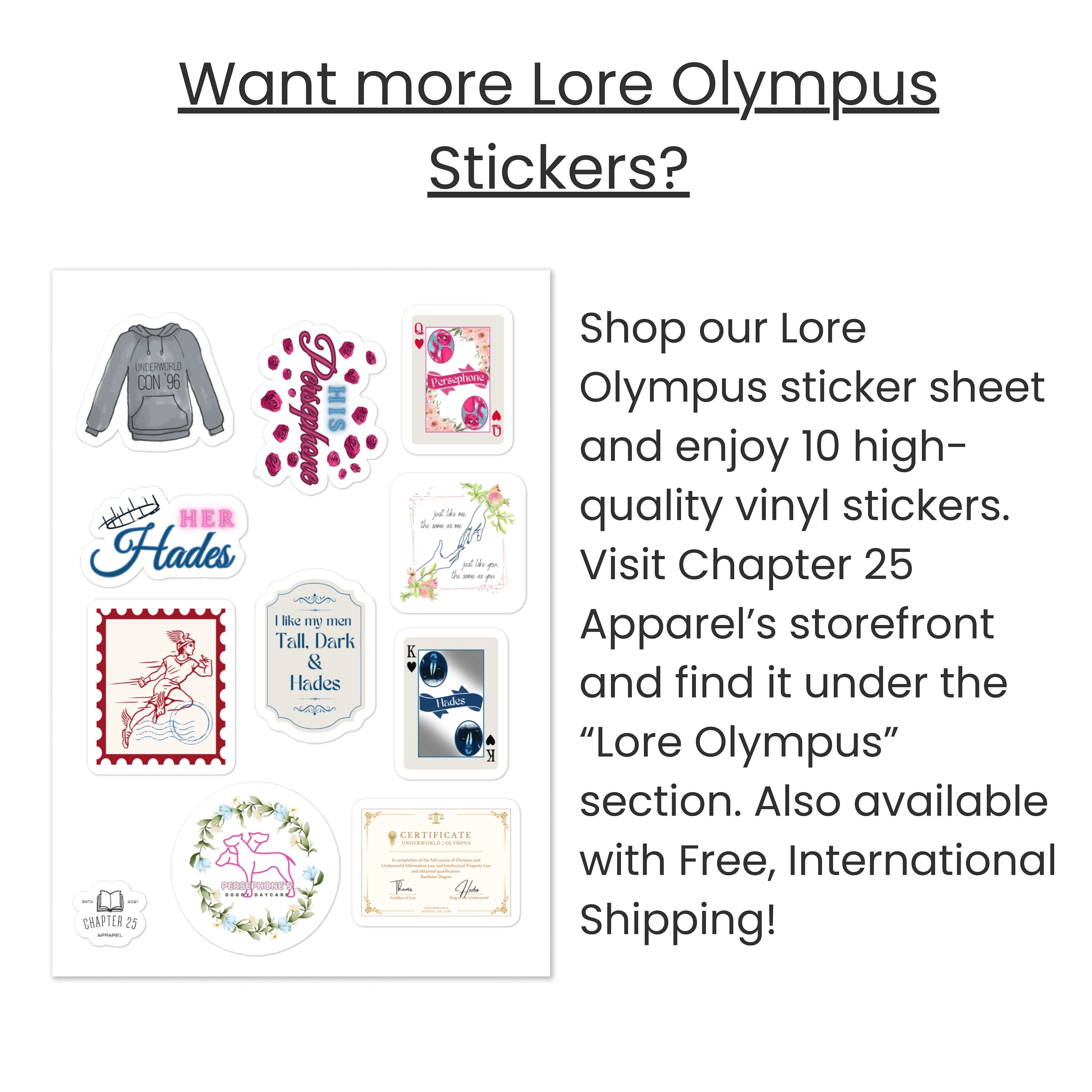 Hades King of the Underworld Sticker Lore Olympus Stickers - Etsy