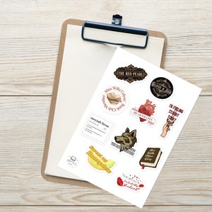 From Blood and Ash Vinyl Sticker Sheet With 10 Bubble-free Kiss Cut ...