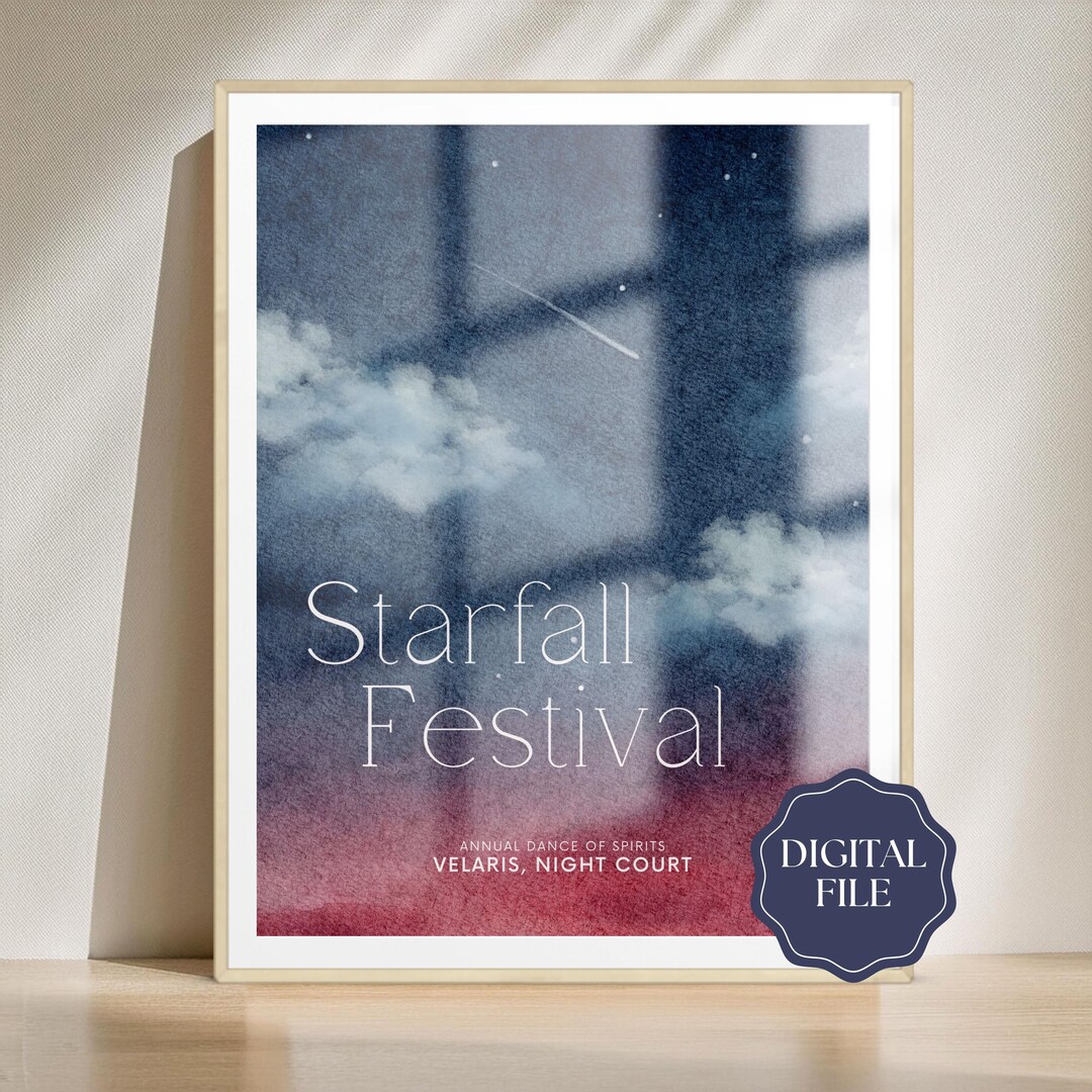 Starfall Festival ACOTAR Digital Download Poster Print | A Court of ...