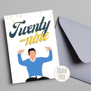 Schmidt 29 New Girl Birthday Card Digital Download Print Twenty-nine ...