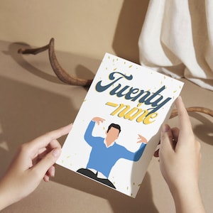 Schmidt 29 New Girl Birthday Card Digital Download Print | Twenty-nine ...