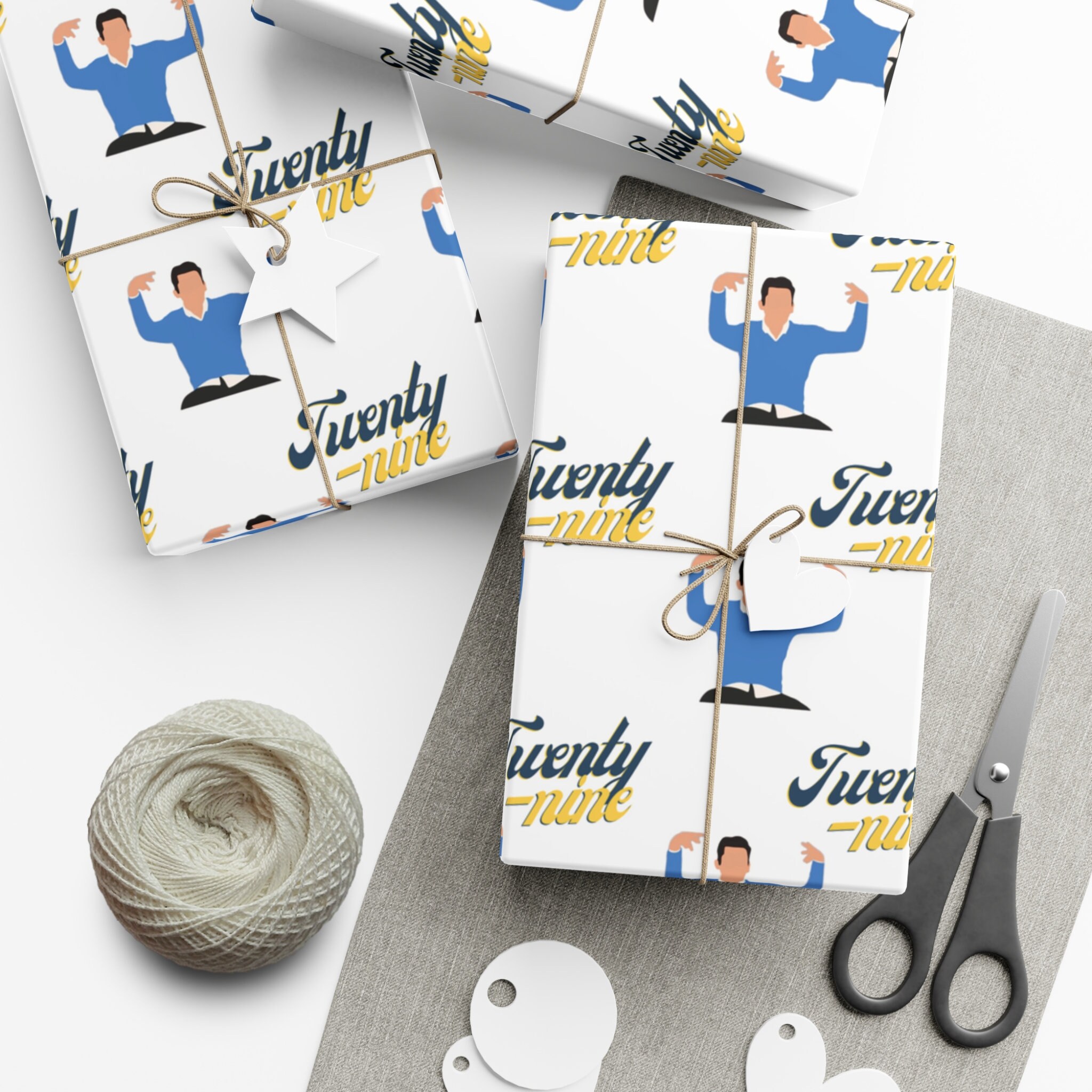 Schmidt 29 Birthday Gift Wrapping Paper New Girl TV Show Christmas ...