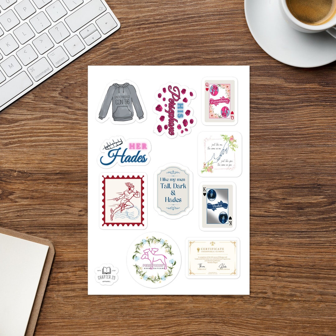 Lore Olympus 10 Bubble-free Kiss Cut Vinyl Sticker Sheet | Hades and ...