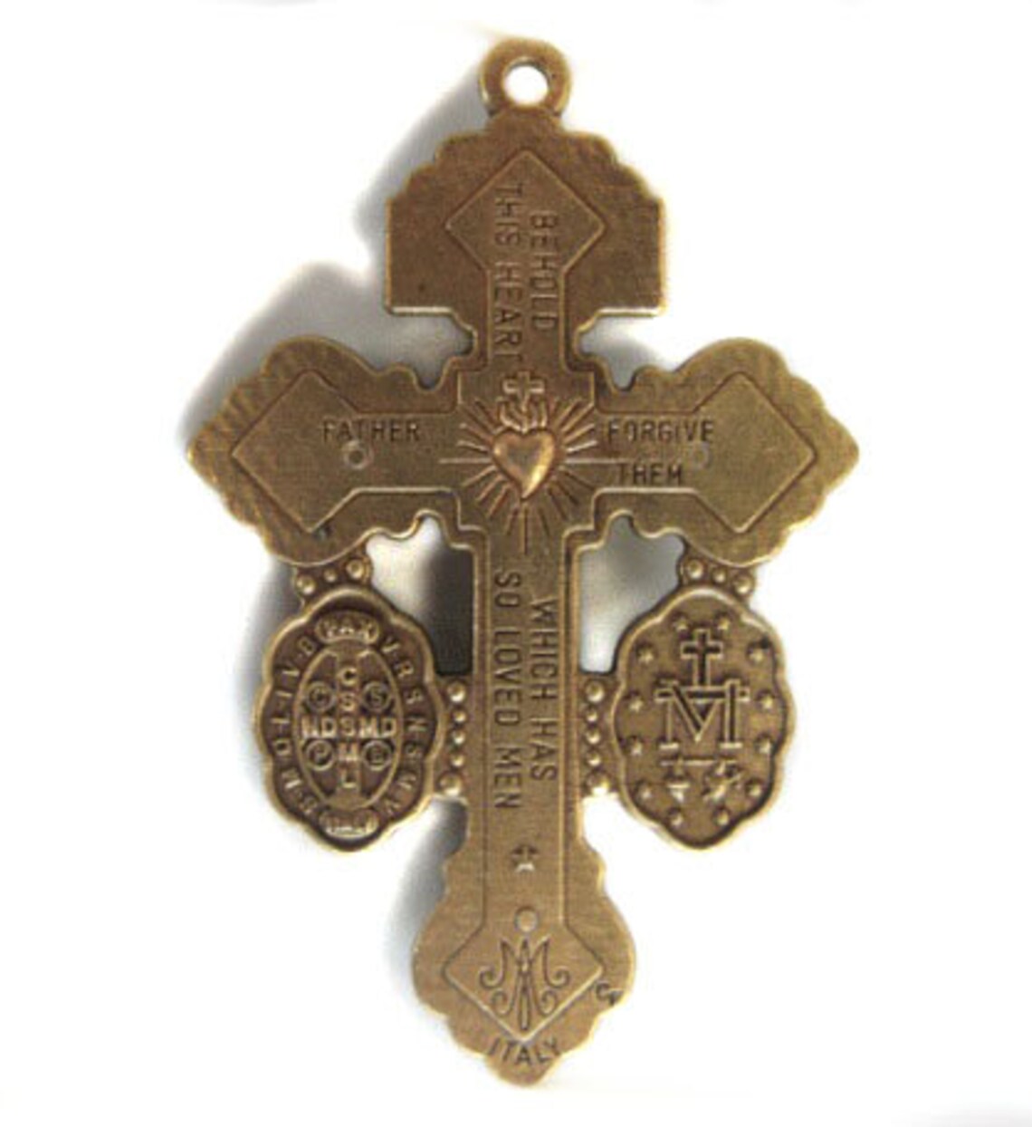 Pardon Crucifix With Side Medals Miraculous Medal St Benedict Medal ...