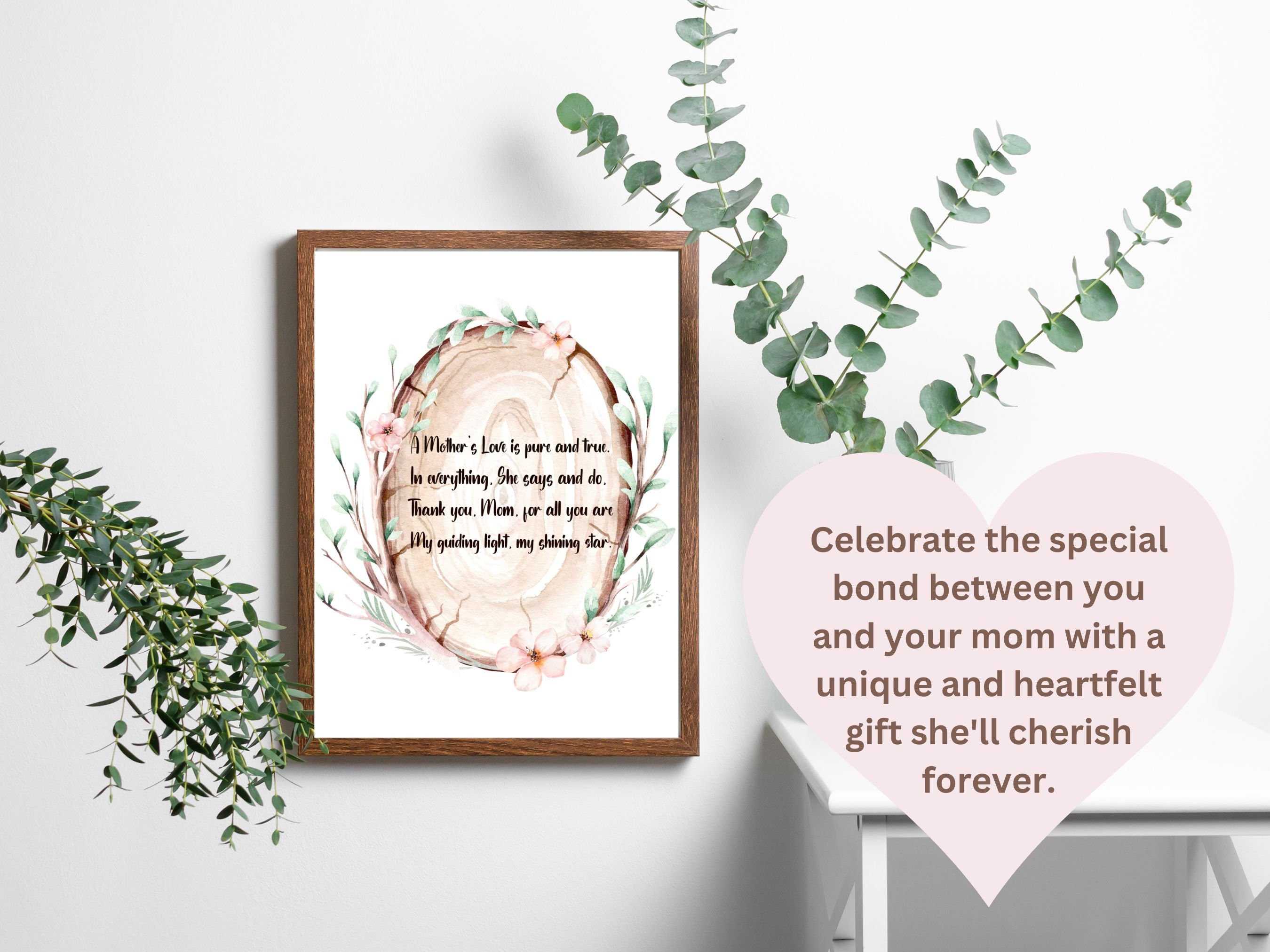 Sweet and Inspiring Poem Wall Art for Moms digital Download, Printable ...