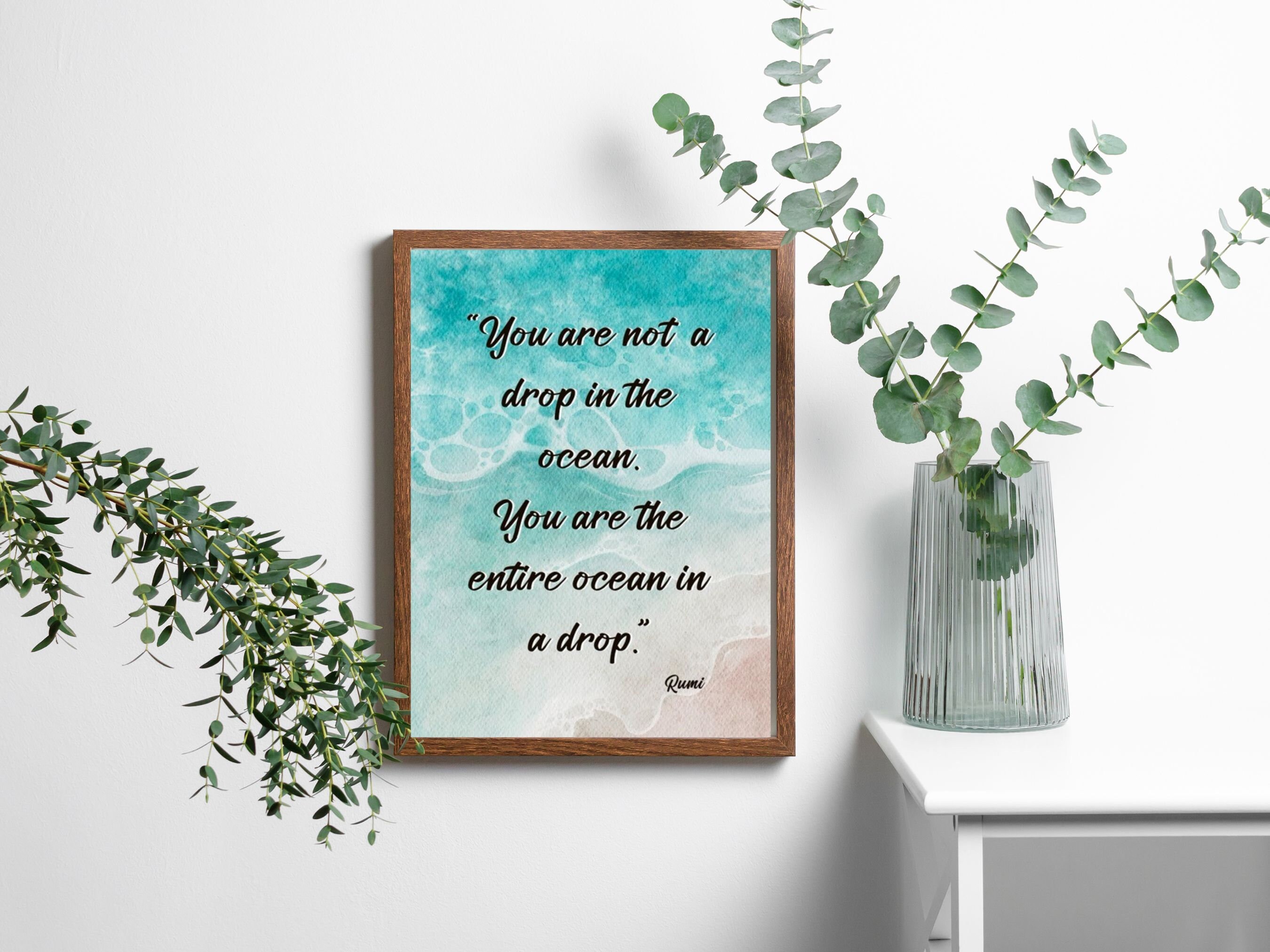 The Ocean Within: Embracing Your Inner Power Rumi Poem Art - Etsy