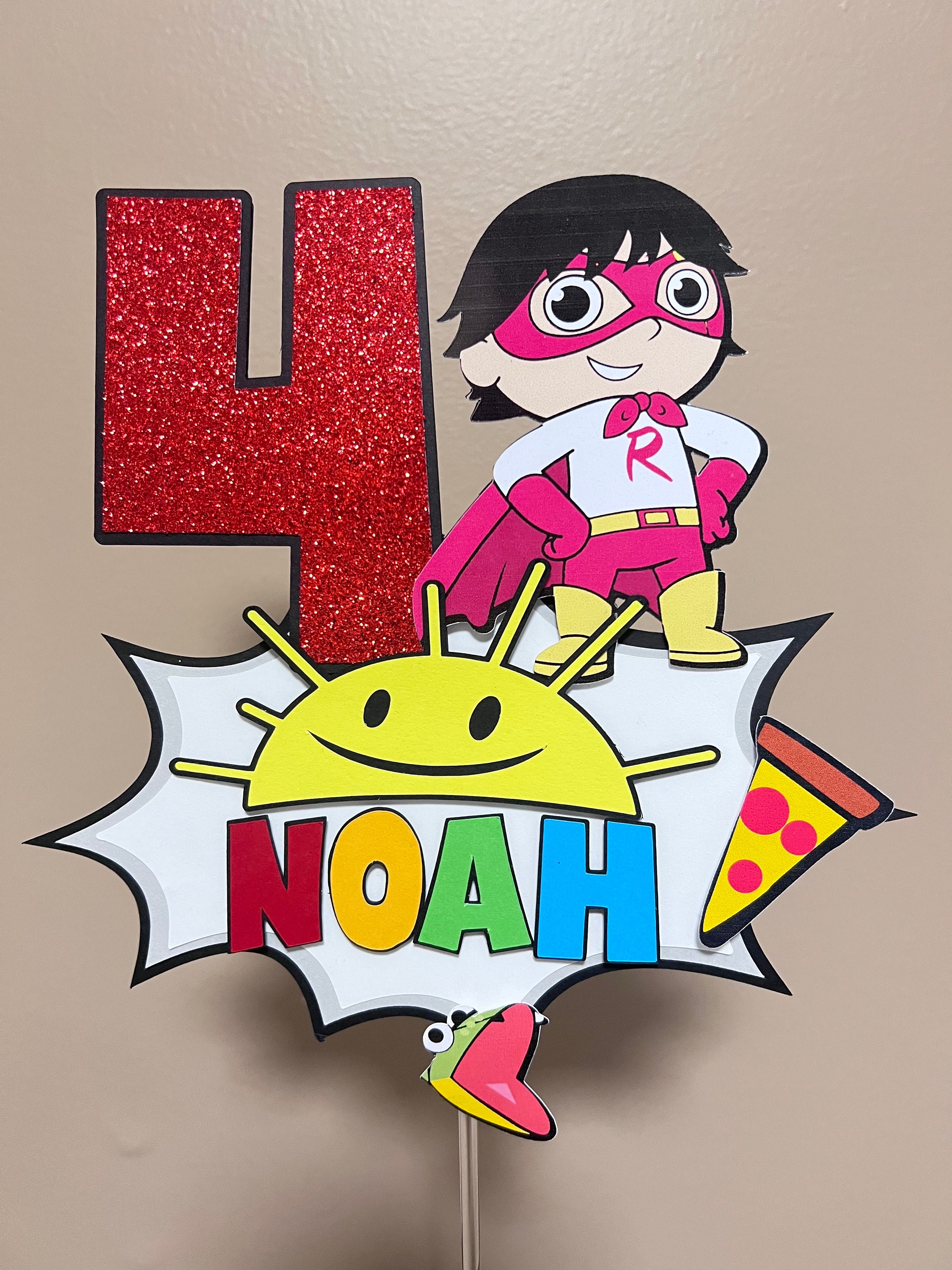 Personalized Cake Topper Ryan's World Inspired Cake Topper Ryan's World ...