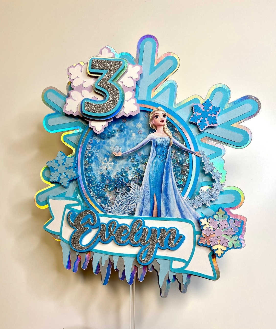 Personalized Cake Topper | Frozen Elsa Birthday Party | Inspired by ...