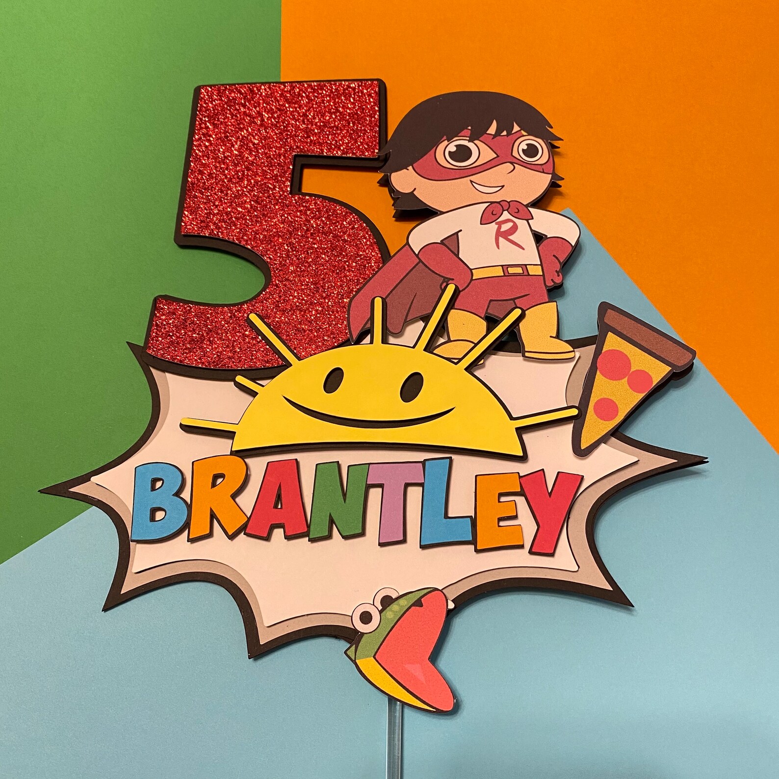 Personalized Cake Topper | Ryan's World Inspired Cake Topper | Ryan's ...