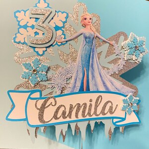 Personalized Cake Topper | Frozen Elsa Birthday Party | Inspired by ...