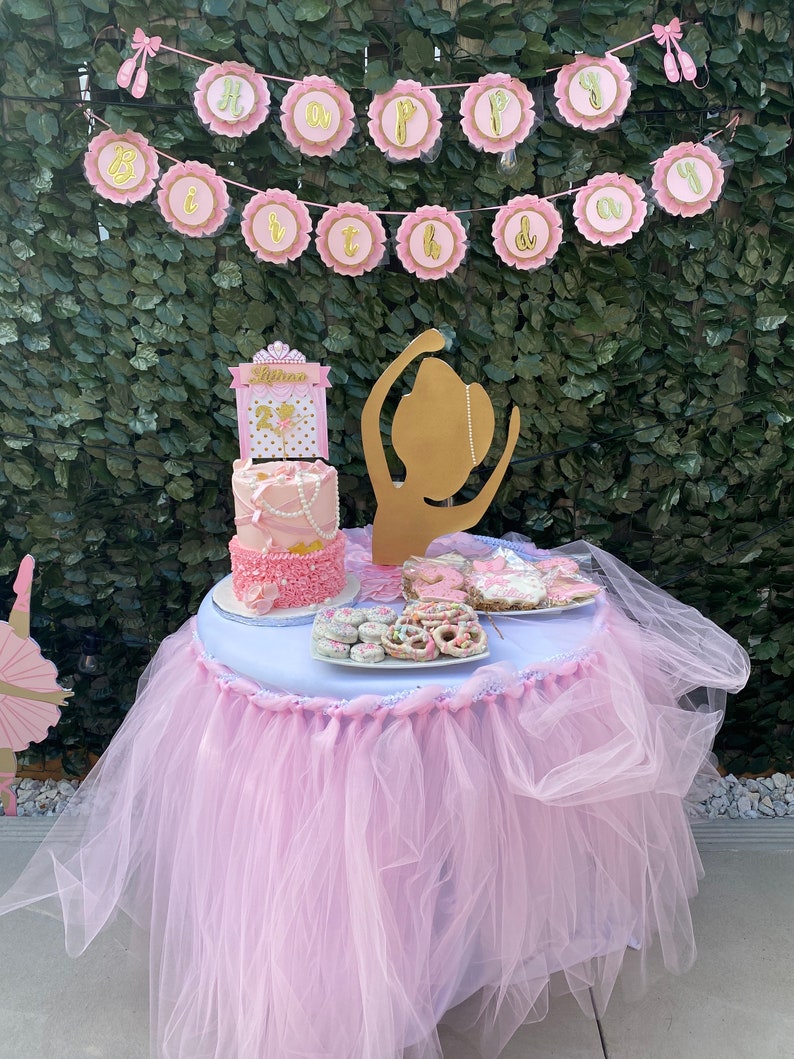 Ballerina Cake Topper, Ballerina Birthday Party Decor, Tutu Themed ...