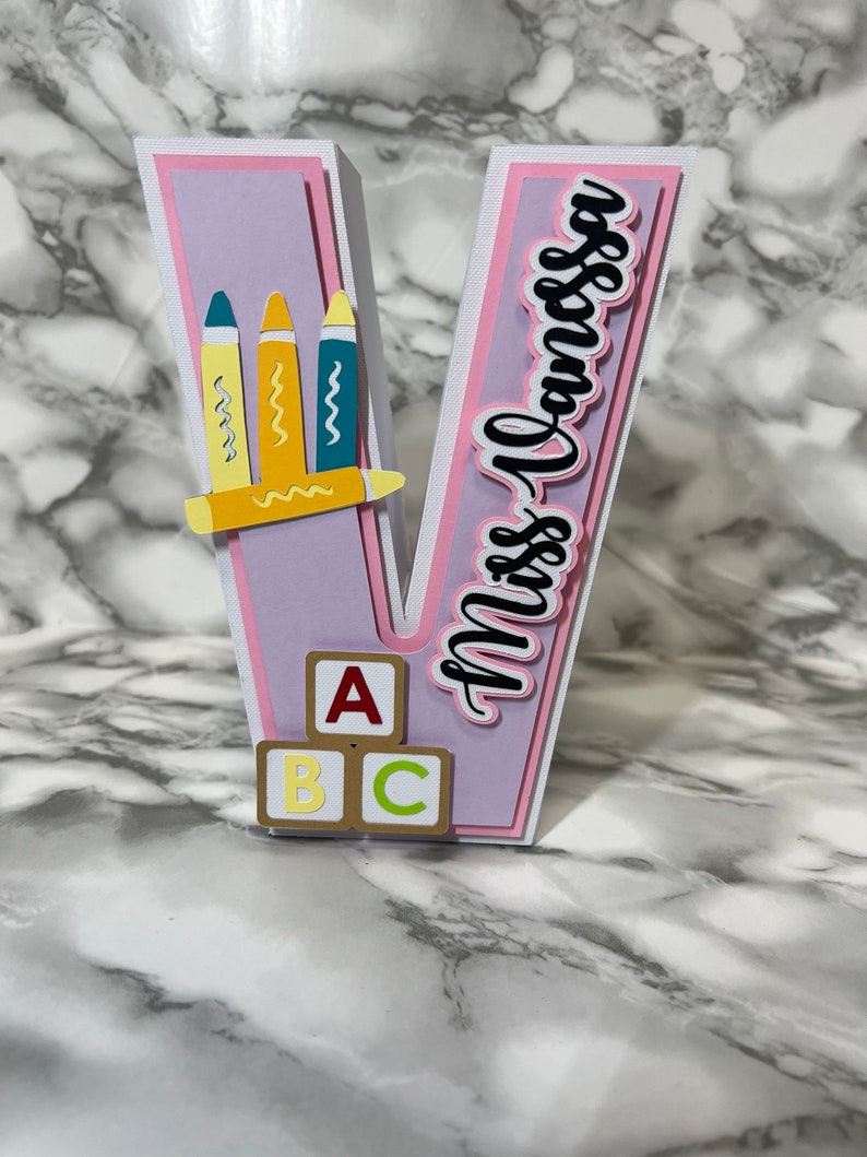 Teacher 3D Letters 3D Letters Teacher Gifts Back to School - Etsy