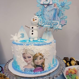 Personalized Cake Topper | Frozen Elsa Birthday Party | Inspired by ...