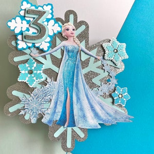 Personalized Cake Topper | Frozen Elsa Birthday Party | Inspired by ...