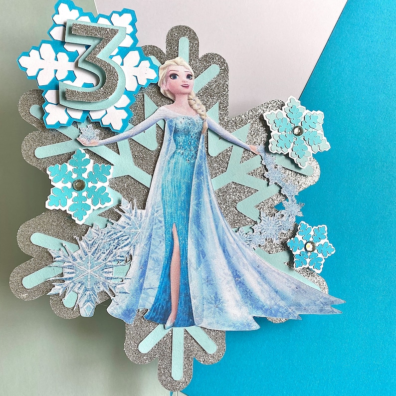 Personalized Cake Topper Frozen Elsa Birthday Party - Etsy