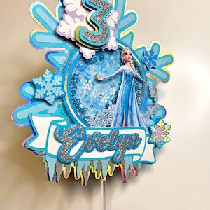 Personalized Cake Topper | Frozen Elsa Birthday Party | Inspired by ...