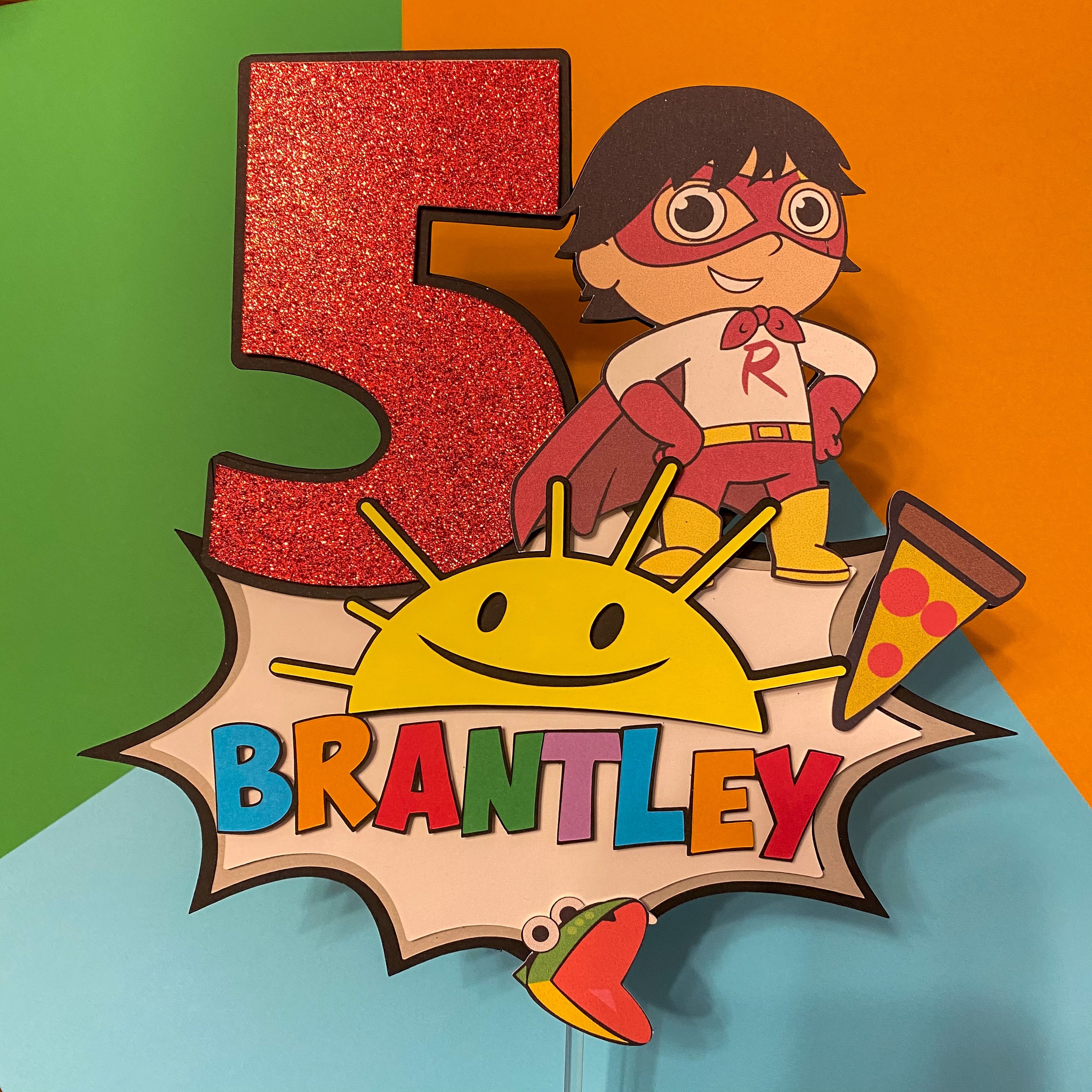 Personalized Cake Topper Ryan's World Inspired Cake Topper Ryan's World ...