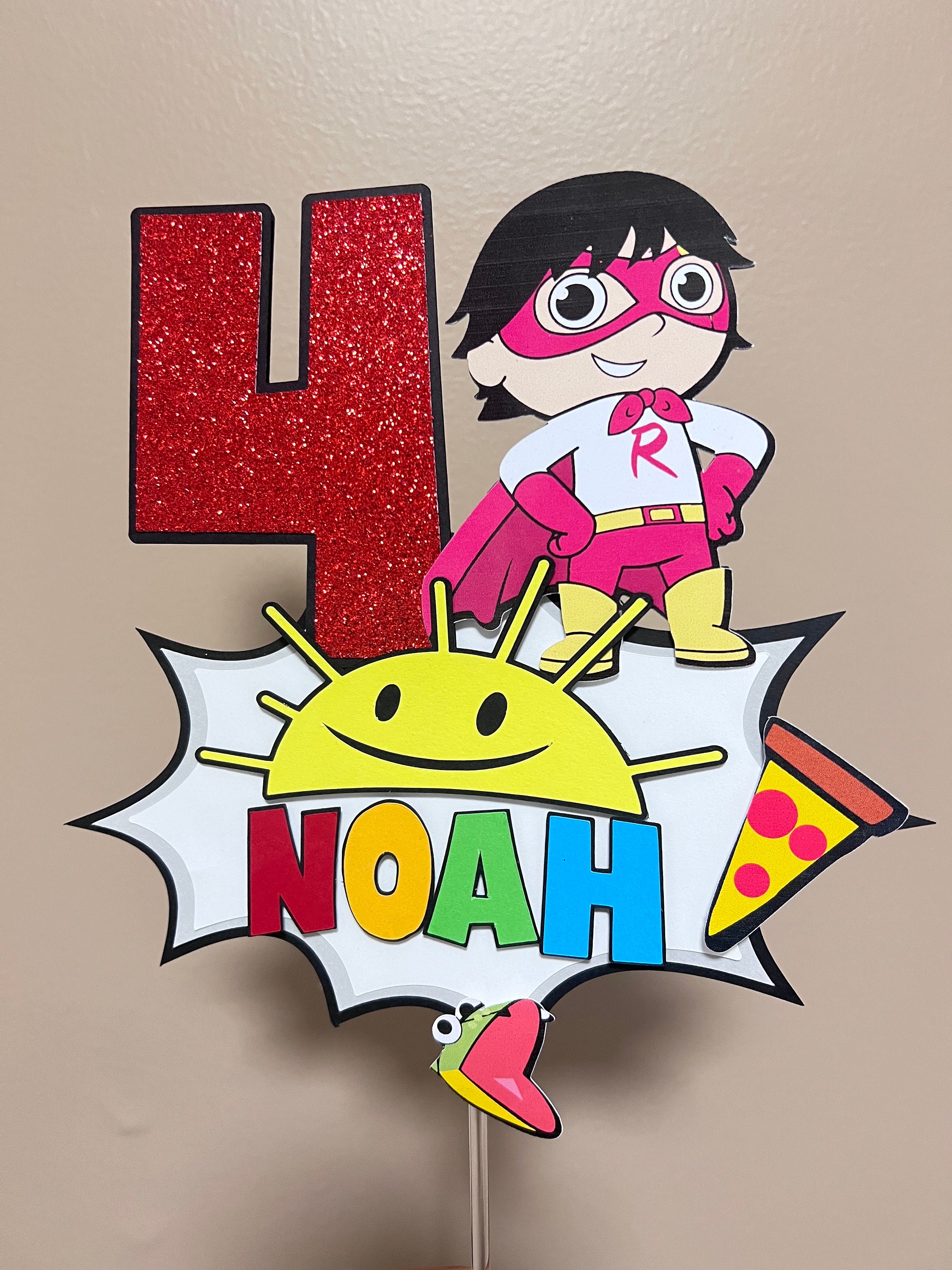 Personalized Cake Topper Ryan's World Inspired Cake Topper Ryan's World ...