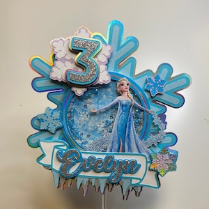 Personalized Cake Topper | Frozen Elsa Birthday Party | Inspired by ...