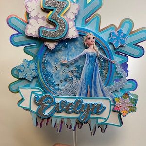 Personalized Cake Topper | Frozen Elsa Birthday Party | Inspired by ...