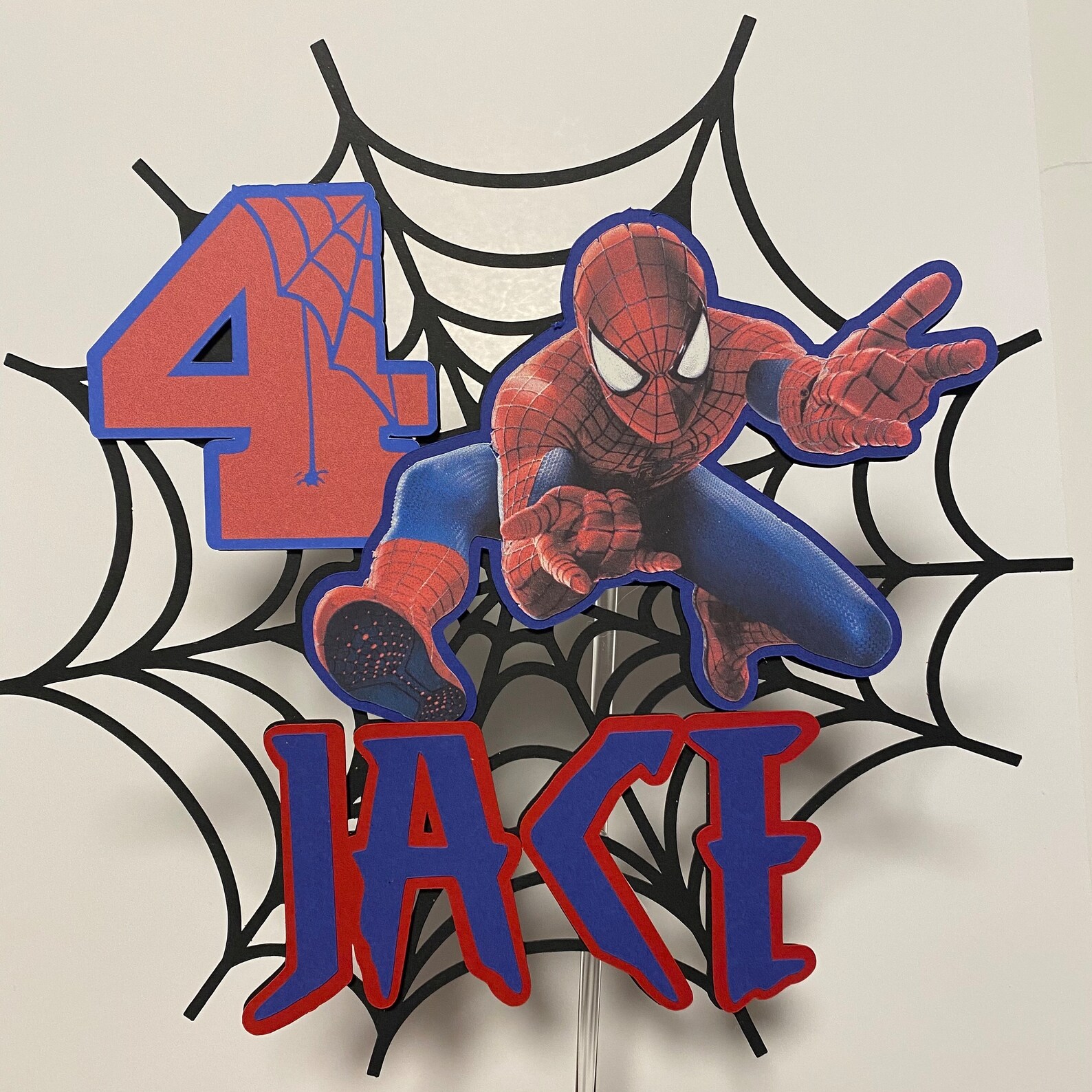 Personalized Cake Topper Spider-man Inspired Cake Topper Spider-man ...