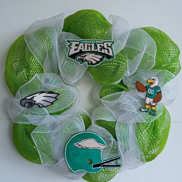 Philadelphia Eagles Wreath - Etsy