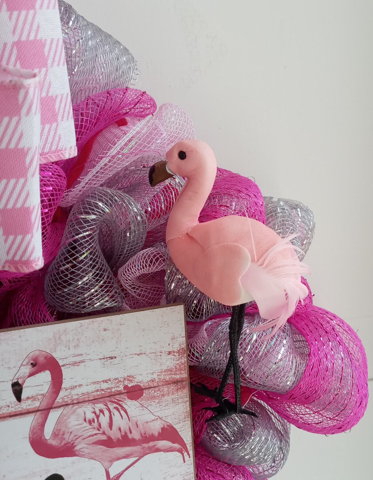 Flamingo Welcome Wreath - Etsy
