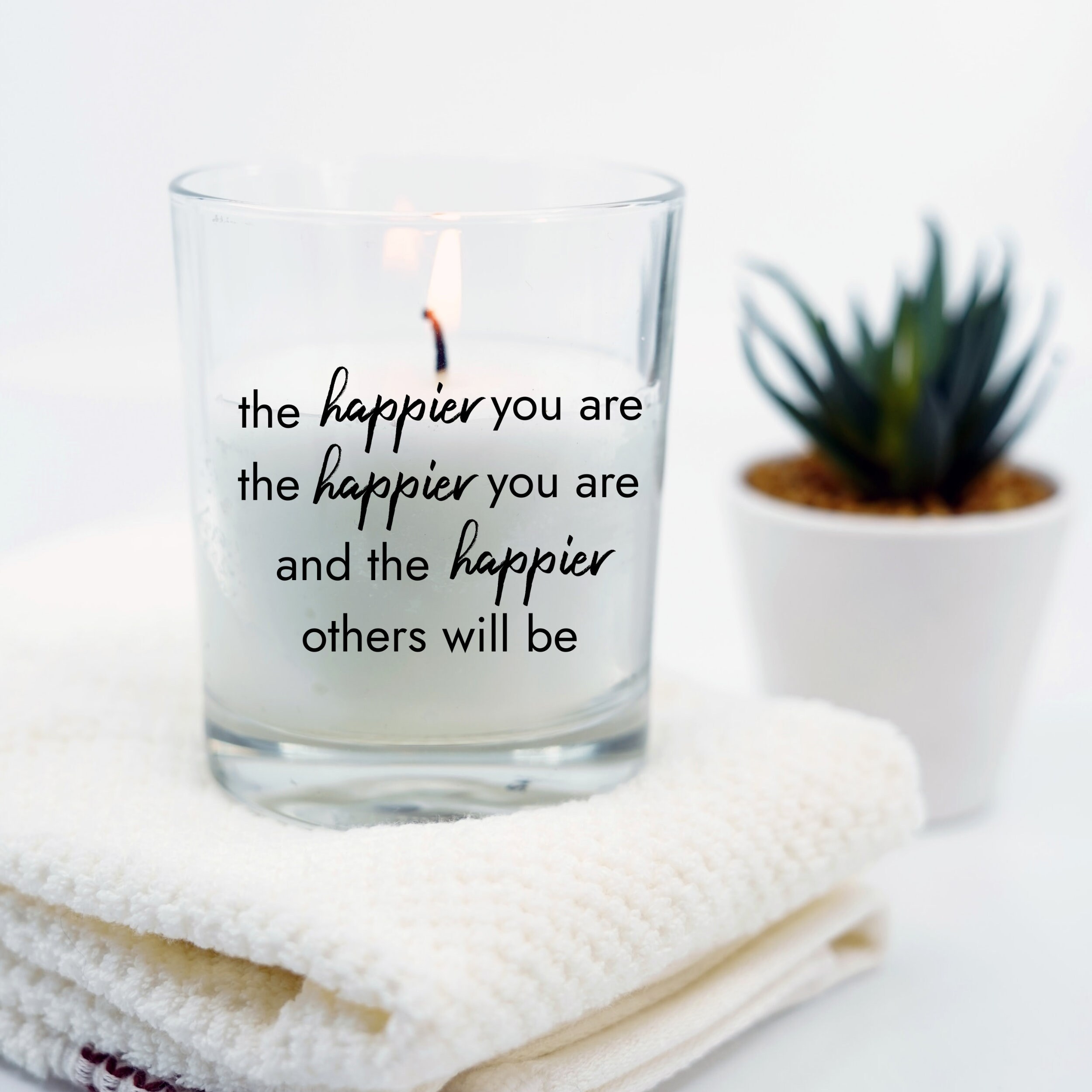The Happier You Are Word Print Instant Digital Download JPG PNG Wall ...