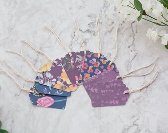 Tulip Gift Tags With Jute String/ Present Labels/ Birthday Tags/ Floral ...