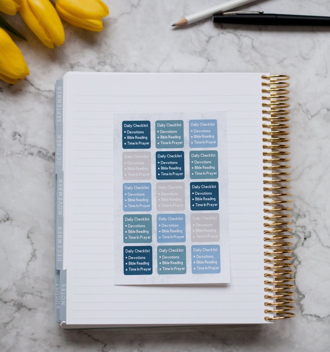 Daily Christian Checklist - Etsy