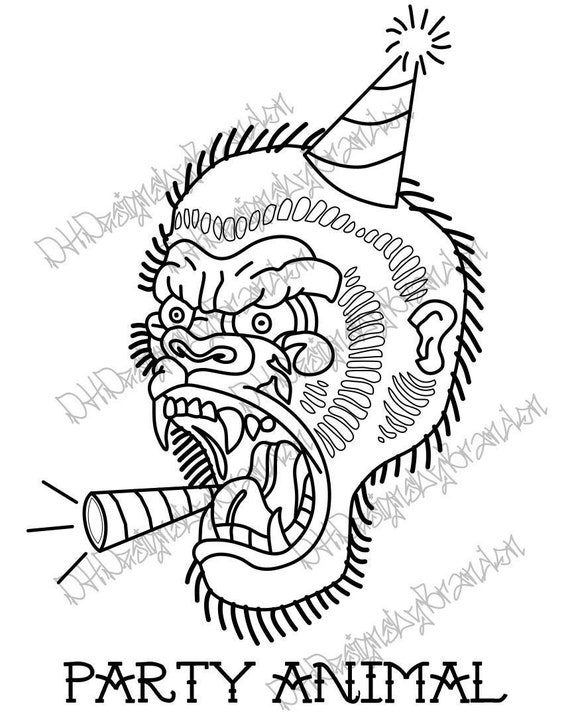 Party Animal SVG | Etsy