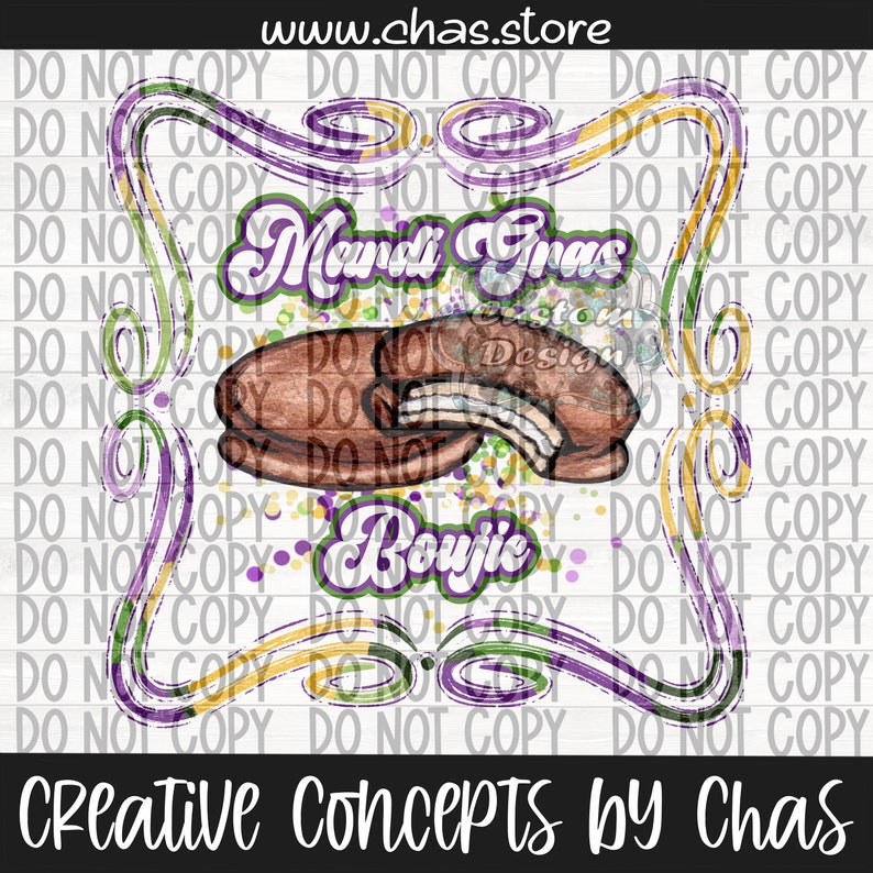 Mardi Gras Boujie PNG, Moon Pie, 300 Dpi, Transparent, Sublimation ...
