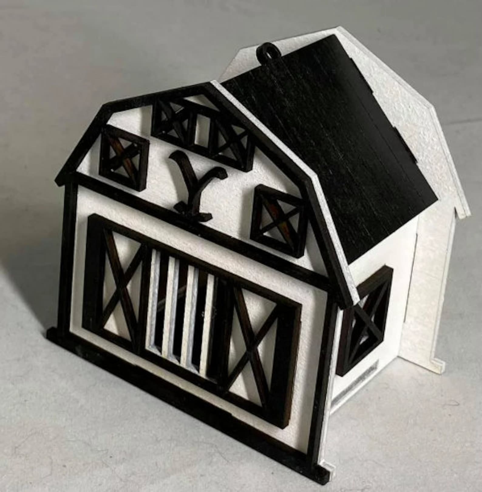 Tiered Tray Barn White Barn Monogram Barn - Etsy