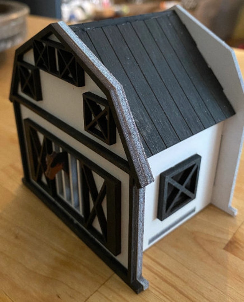 Tiered Tray Barn White Barn Monogram Barn - Etsy