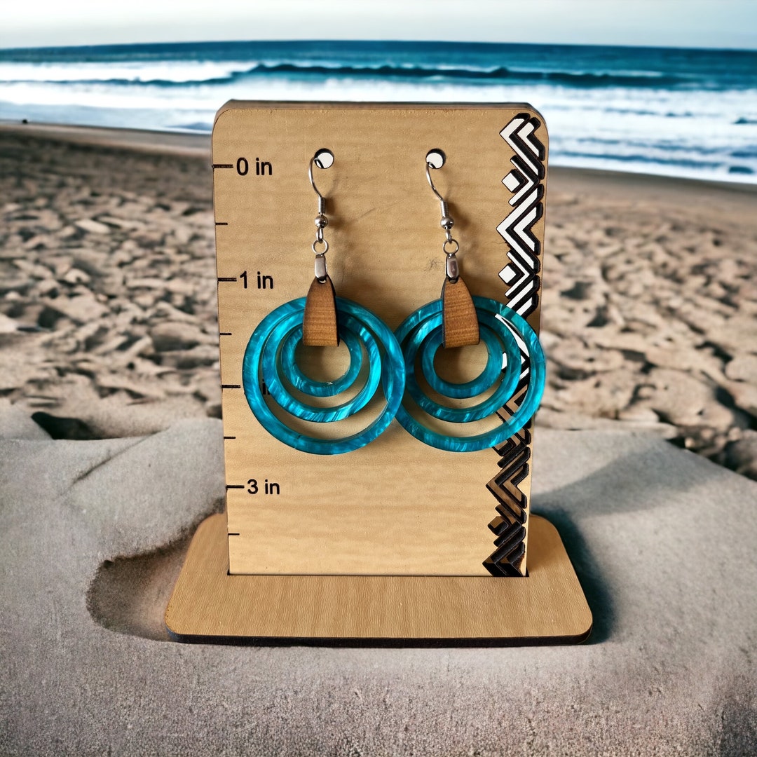 OCEAN BLUE EARRINGS | Handmade Earrings |lightweight Dangle Earrings ...