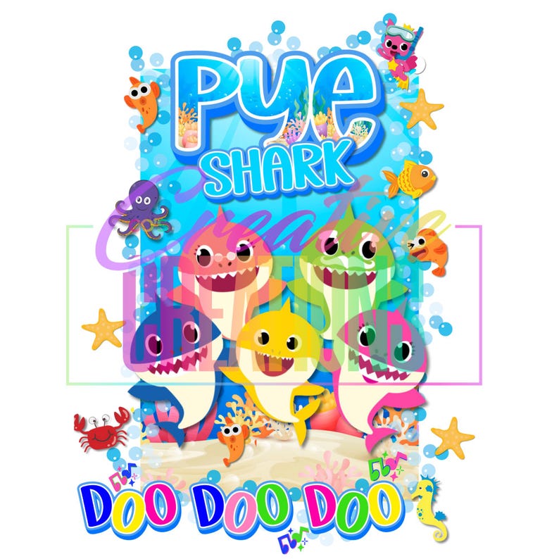 Pye Shark PNG - Etsy