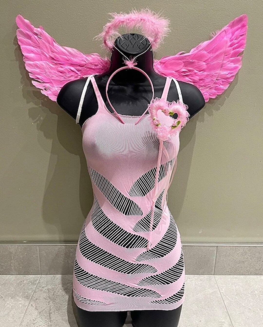 Pink Angel Outfit Angel Costume Angel Set Halloween Outfit - Etsy