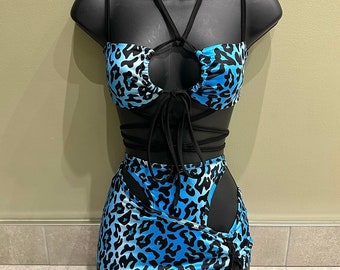 Womens Cow Print Festival Outfit, Rave Wear, Womens Festival Outfit ...