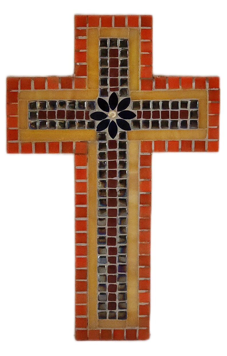 Mosaic Cross flower - Etsy