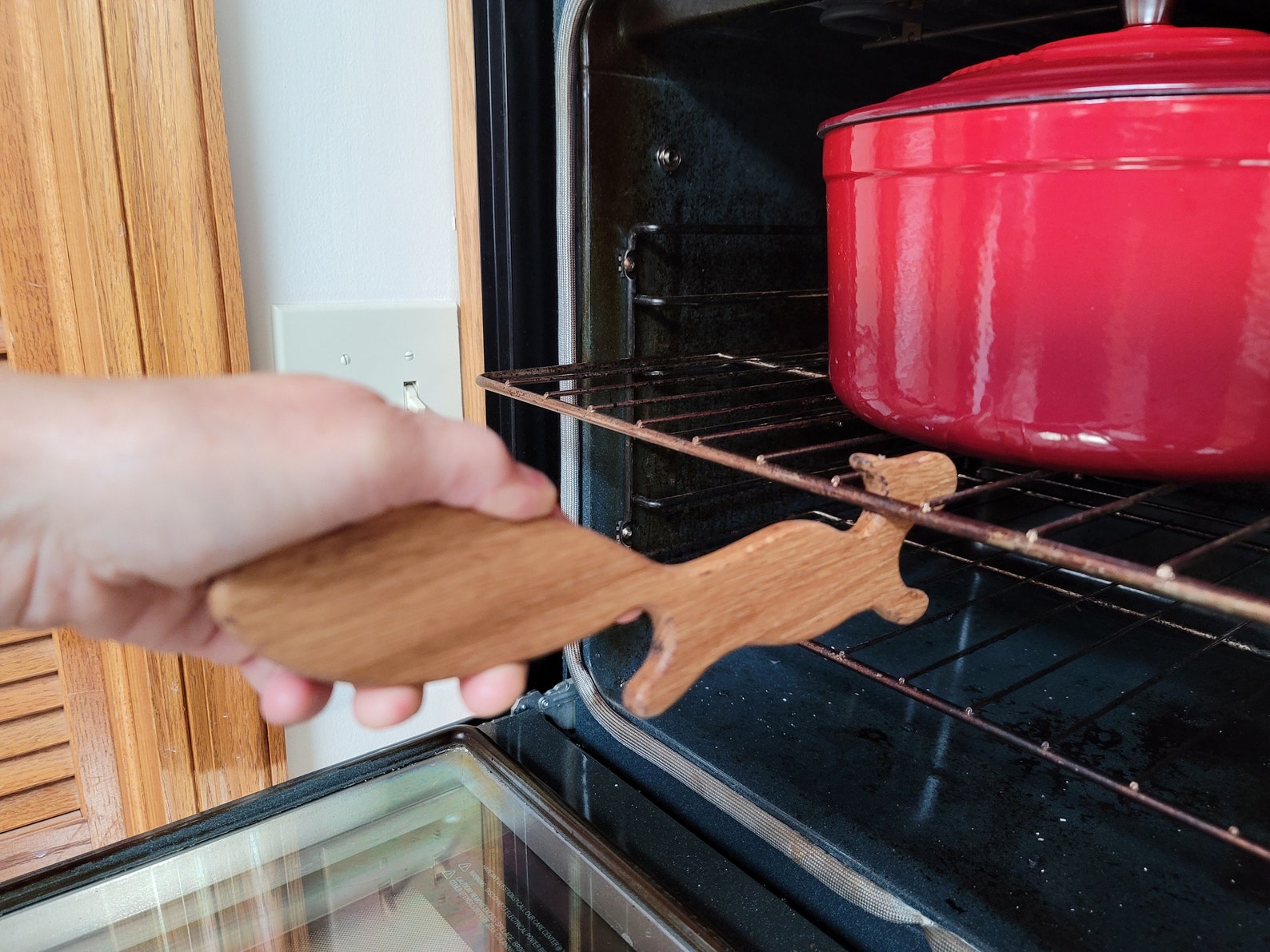 Wooden Handmade Oven Squirrel, Rack Push Pull Stick for Baking, Cooking, Grilling - Etsy