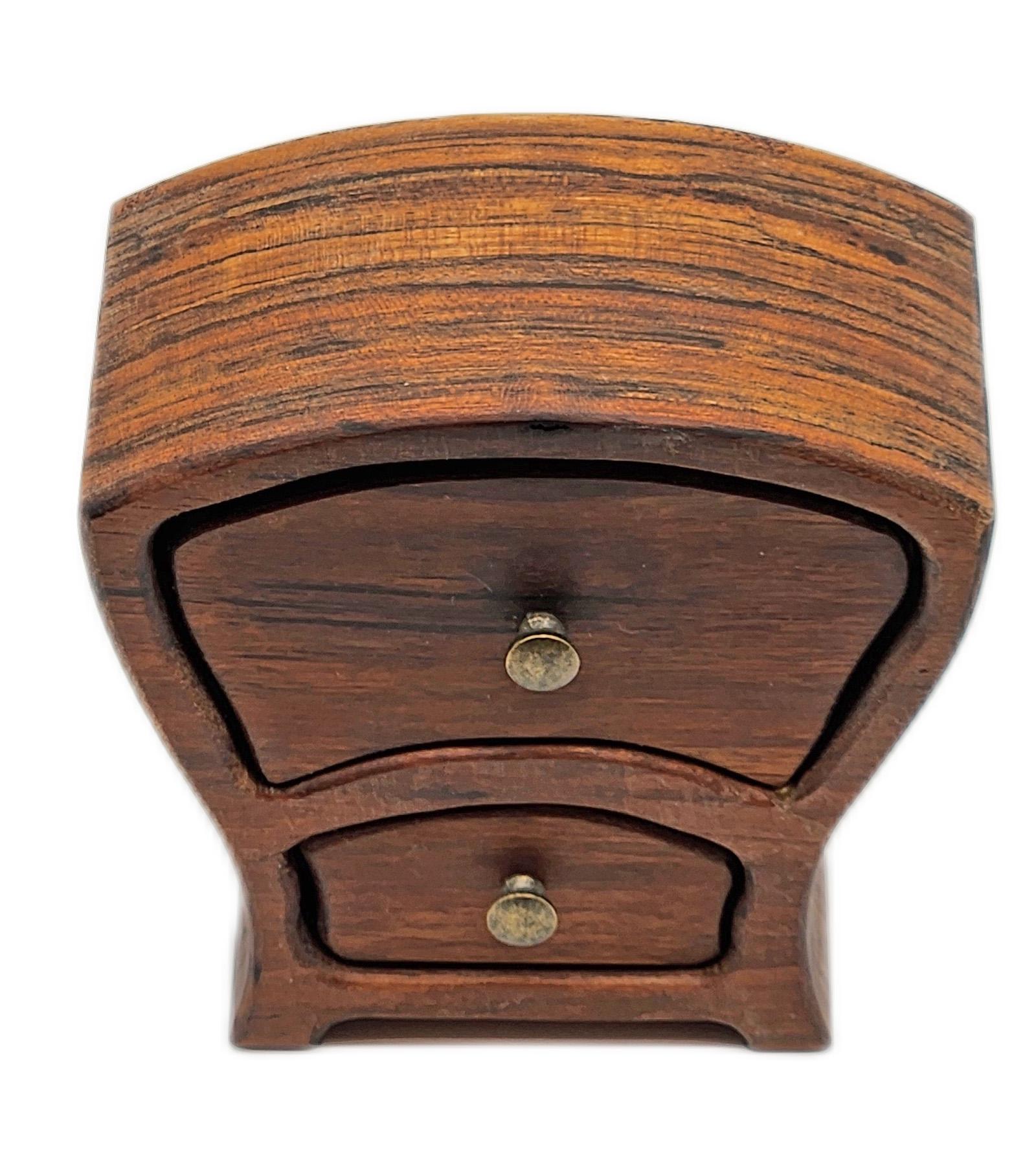 Contemporary Handmade Wood Two-drawer Jewelry Box - Etsy