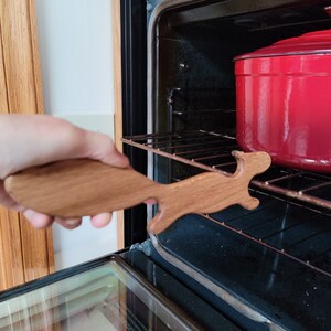Wooden Handmade Oven Squirrel, Rack Push Pull Stick for Baking, Cooking ...