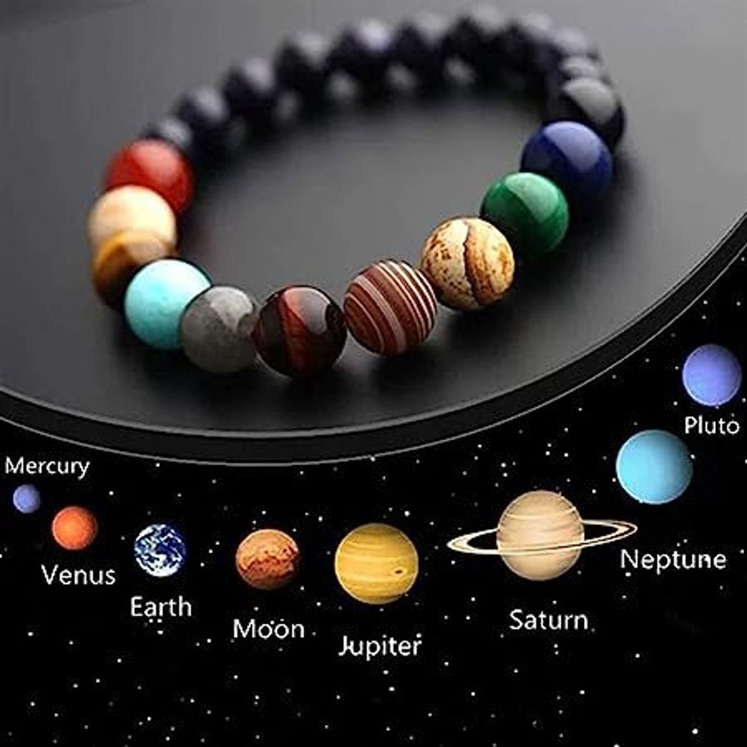The Eight Planets Bead Bracelet-universe Yoga Chakra - Etsy