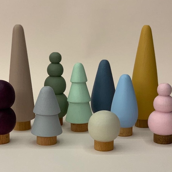 Wooden Tree Toy - Etsy