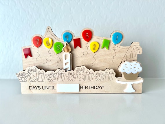 Birthday Week Countdown 7 Day Countdown to Birthday - Etsy