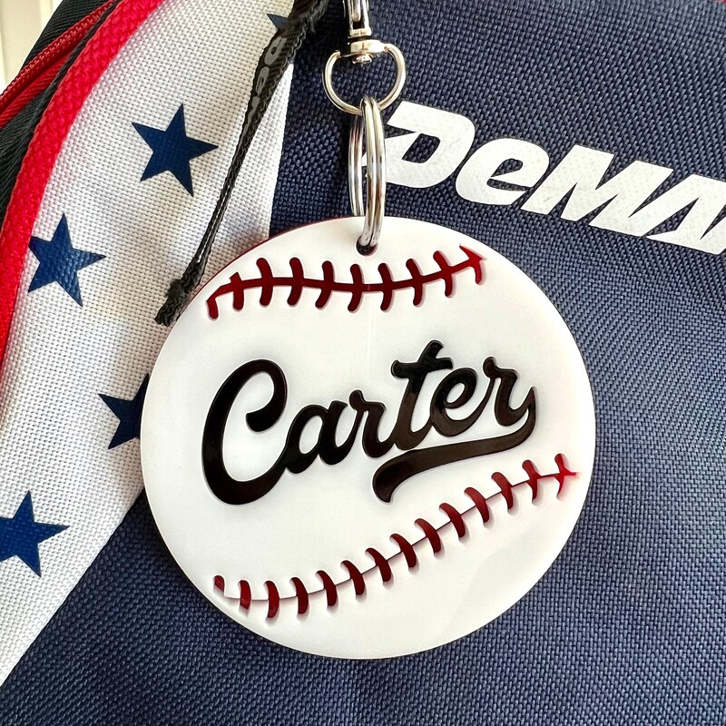 Baseball Bag Tag - Etsy