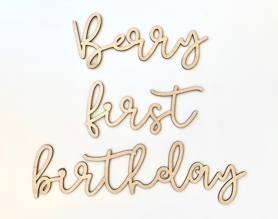 Berry First Birthday Backdrop Sign First Birthday Decor | Etsy