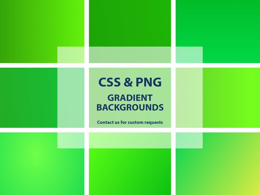 Green Background CSS and PNG Website Gradients 10 Items - Etsy