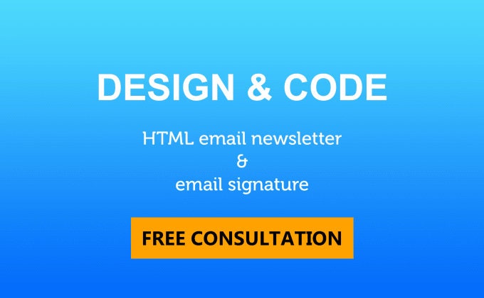 Custom HTML Email Signature, Design and Code, Compatible With Outlook ...