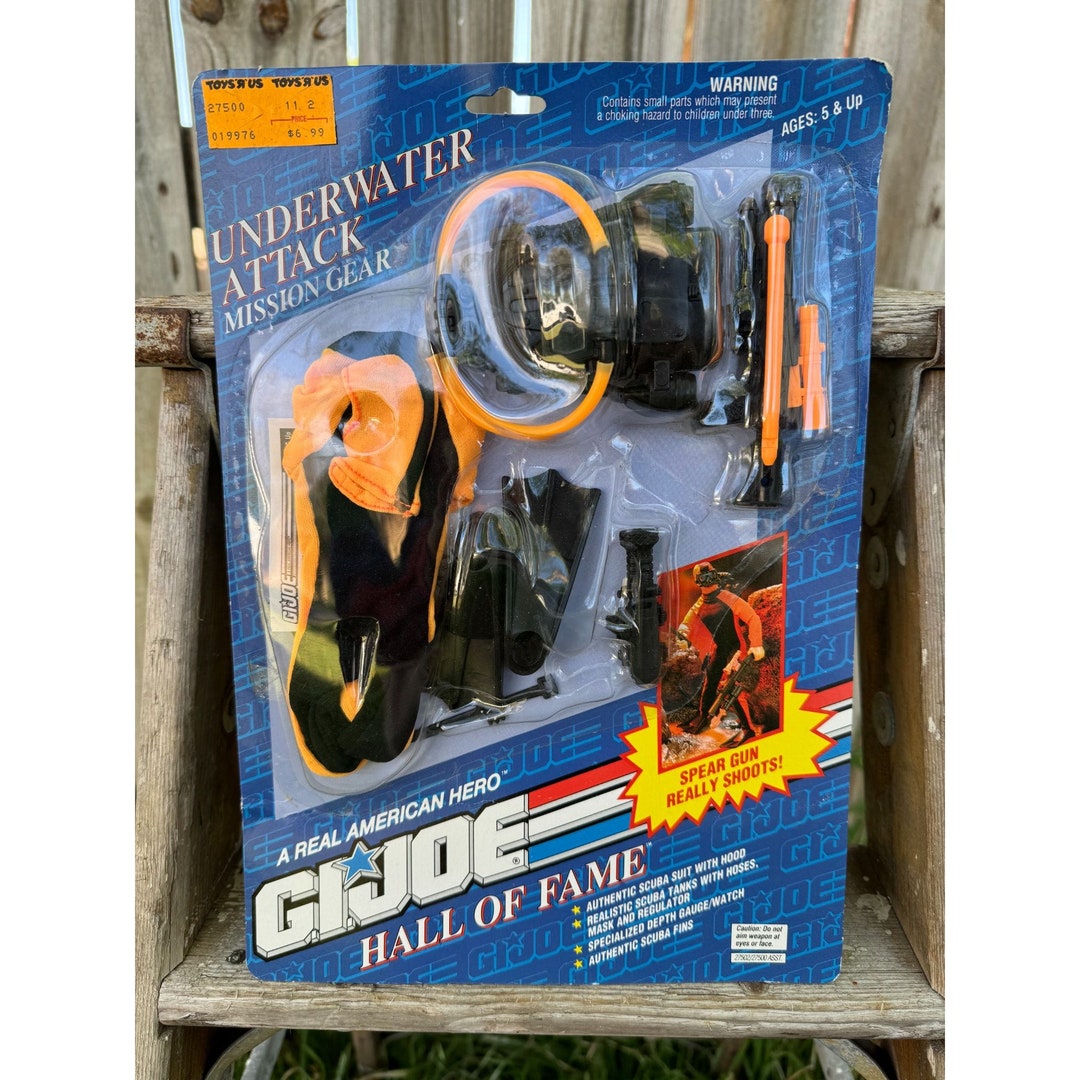 Vintage 92' G.I. Joe Hall of Fame Underwater Attack Mission Gear - Etsy